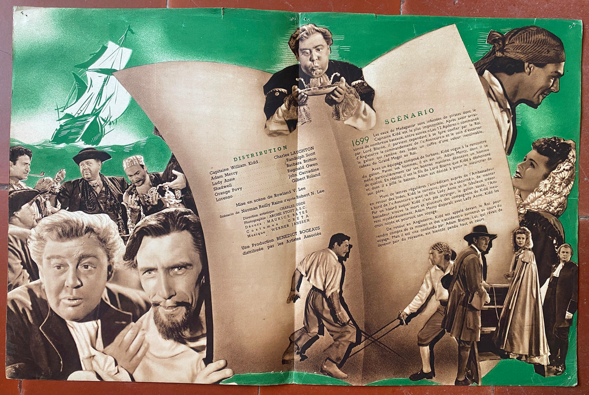 Dossier de presse CAPITAINE KIDD Randolph Scott CHARLES LAUGHTON 1945 – CINEAD
