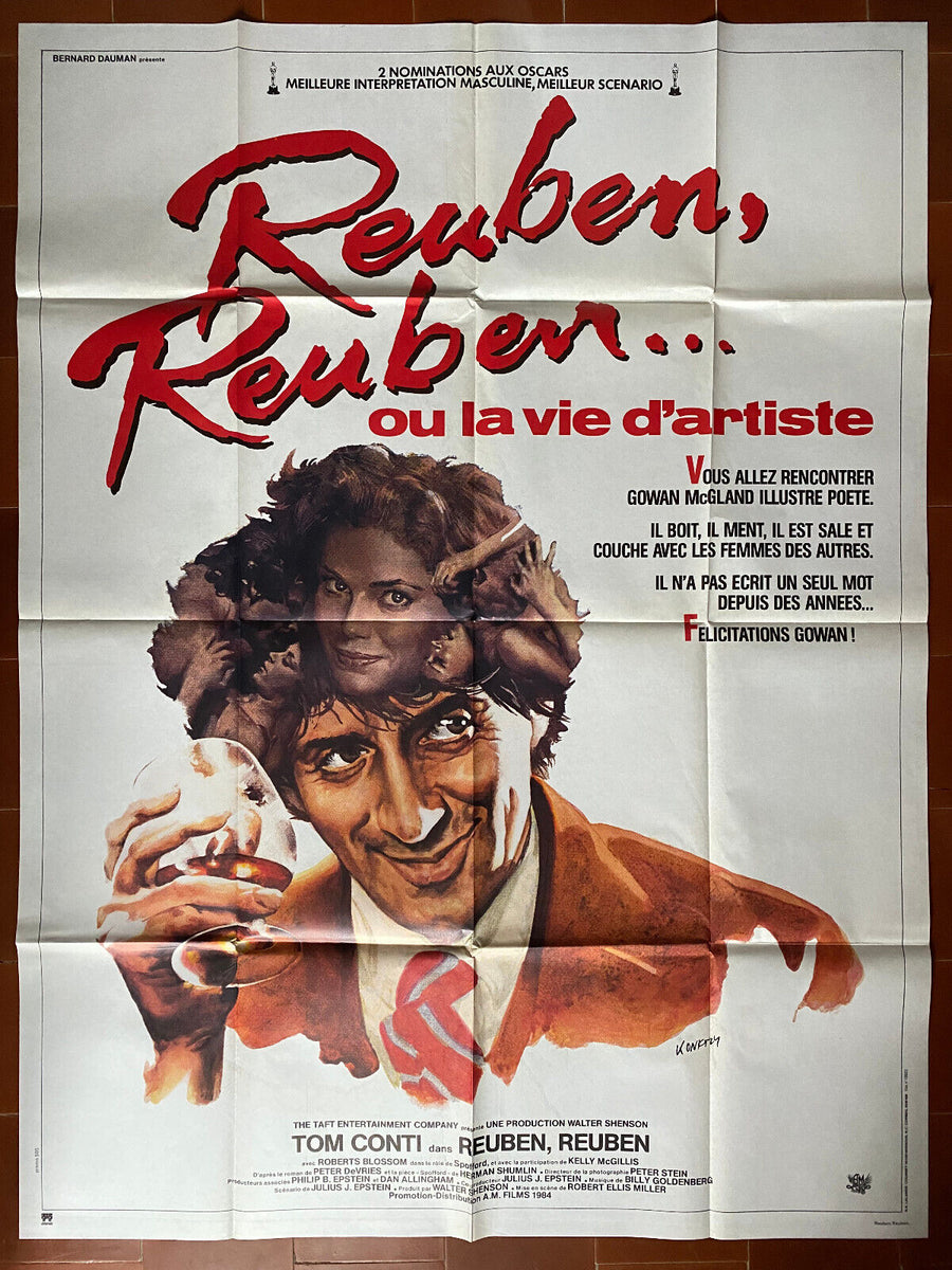 Poster REUBEN REUBEN Robert Ellis MILLER Tom CONTI Kelly McGILLIS 120x – CINEAD