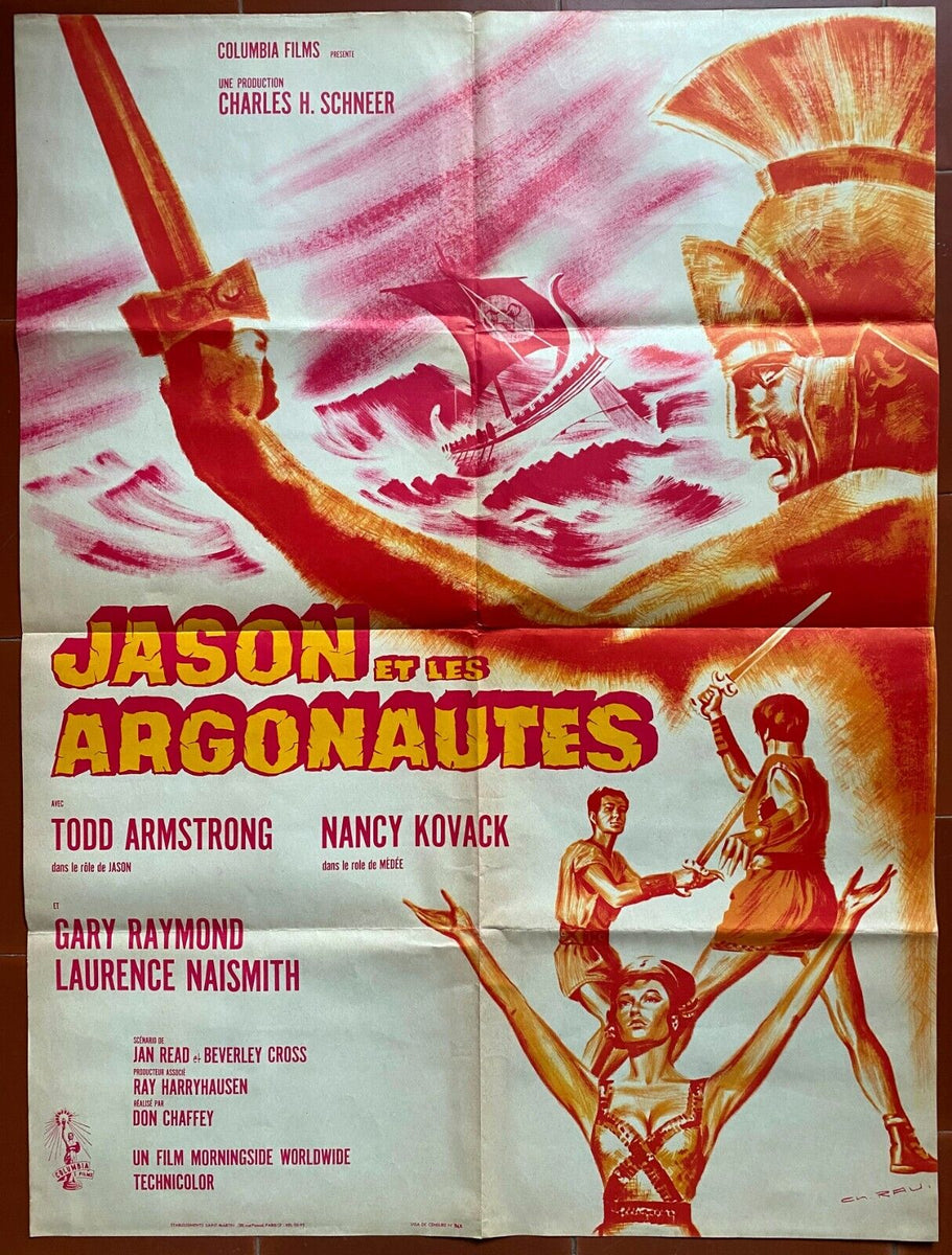 Affiche JASON ET LES ARGONAUTES Jason and the Argonauts DON CHAFFEY 60 ... Affiche JASON ET LES ARGONAUTES Jason and the Argonauts DON CHAFFEY 60 ...