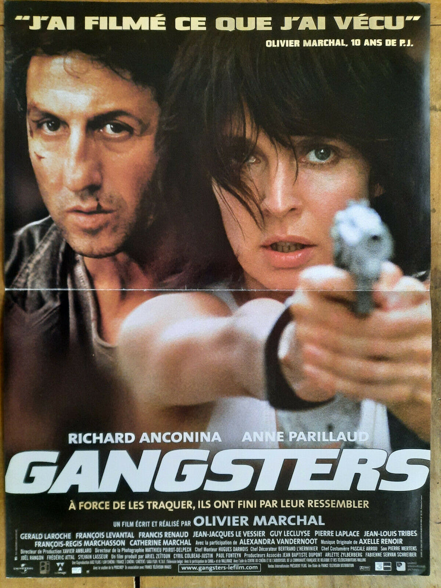 Poster GANGSTERS Olivier MARCHAL Richard ANCONINA Anne PARILLAUD 40x60 – CINEAD