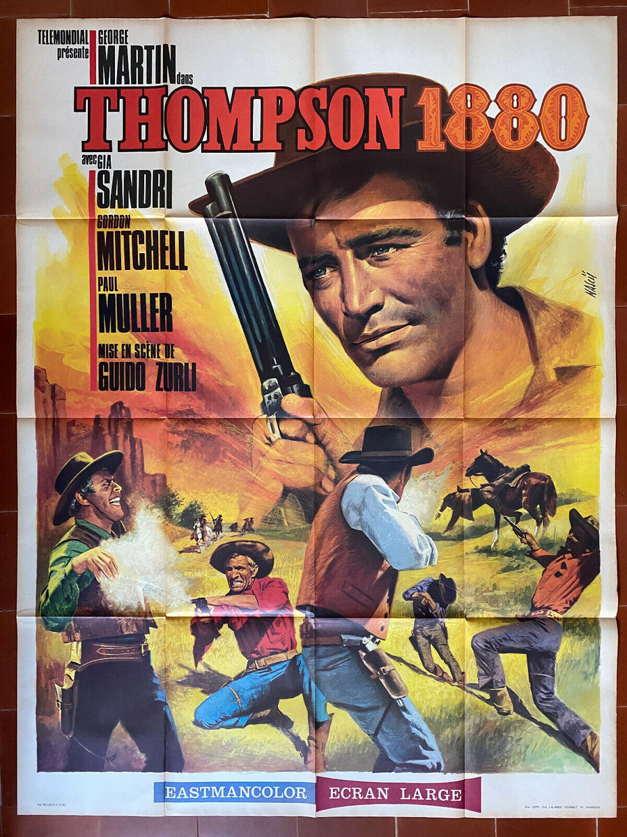 Poster THOMPSON 1880 Guido ZURLI Gordon MITCHELL Gia SANDRI 120x160cm – CINEAD