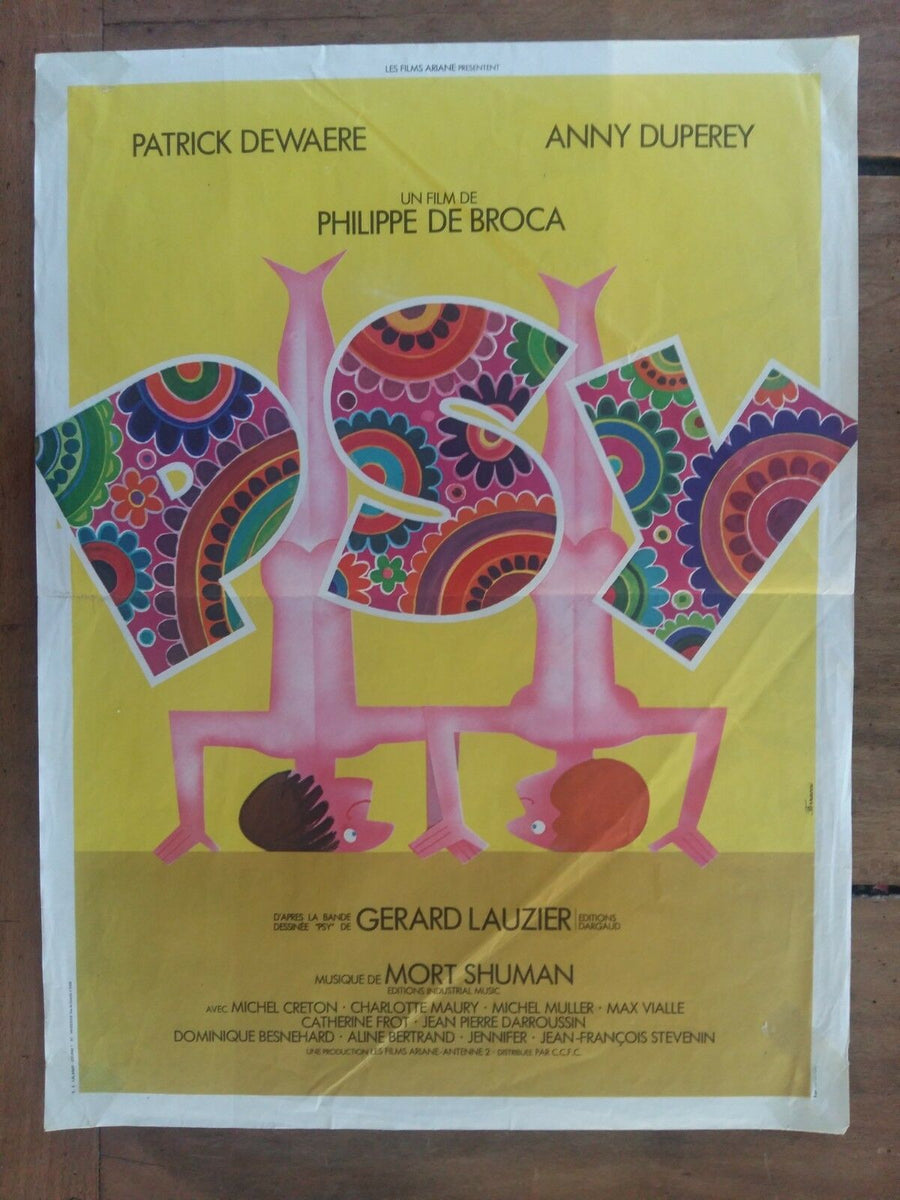 Affiche PSY philippe DE BROCA patrick DEWAERE anny DUPEREY 40x60cm * – CINEAD