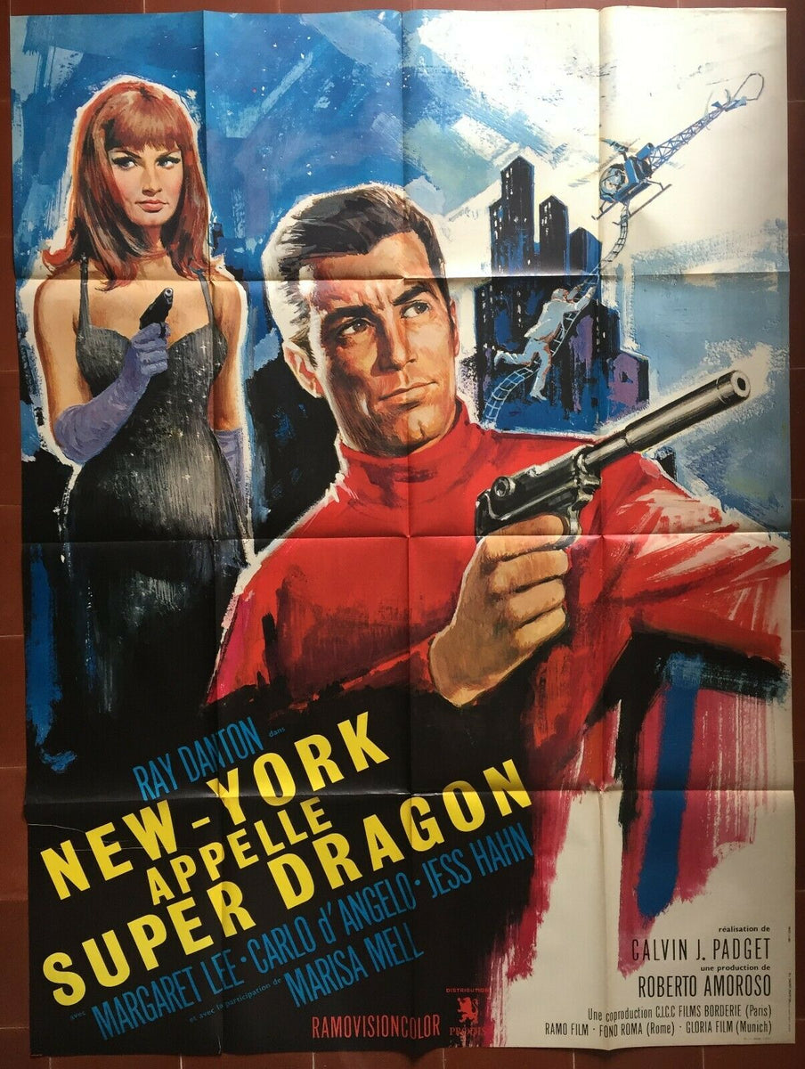 Poster NEW YORK CALLS SUPER DRAGON Margaret Lee RAY DANTON 120x160cm – CINEAD