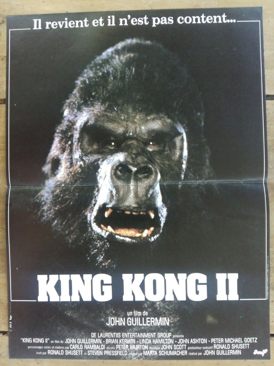 Poster KING KONG II John GUILLERMIN Linda HAMILTON 40X60cm CINEAD Poster KING KONG II John GUILLERMIN Linda HAMILTON 40X60cm CINEAD