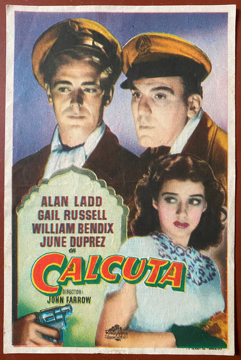 Programme Espagnol MEURTRES A CALCUTTA Gail Russell ALAN LADD 1946 – CINEAD