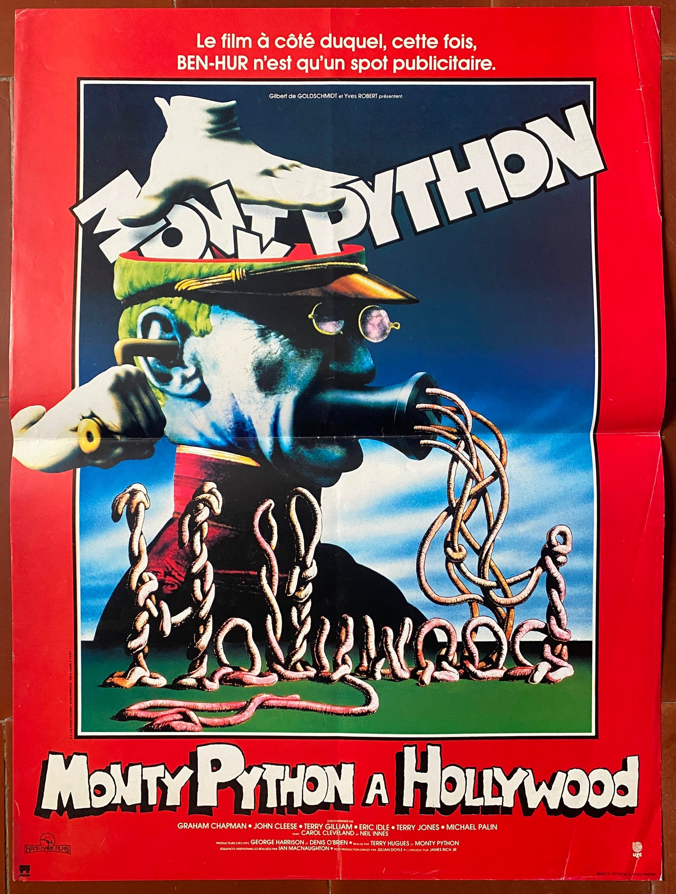 Affiche MONTY PYTHON A HOLLYWOOD Graham Chapman TERRY GILLIAM 40x60cm ...