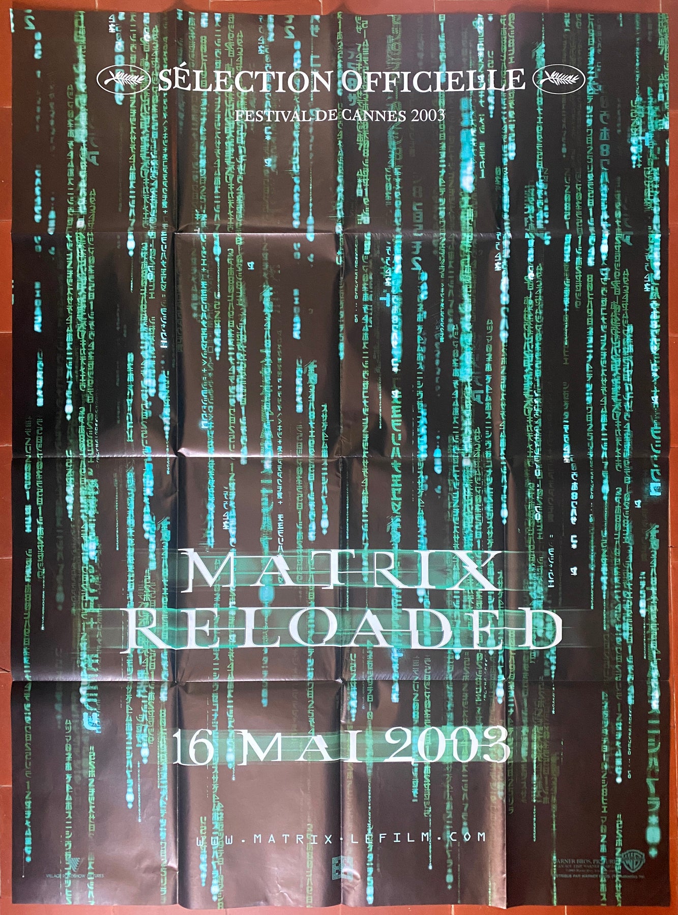 Affiche MATRIX RELOADED Wachowski KEANU REEVES Laurence Fishburne 120x ...