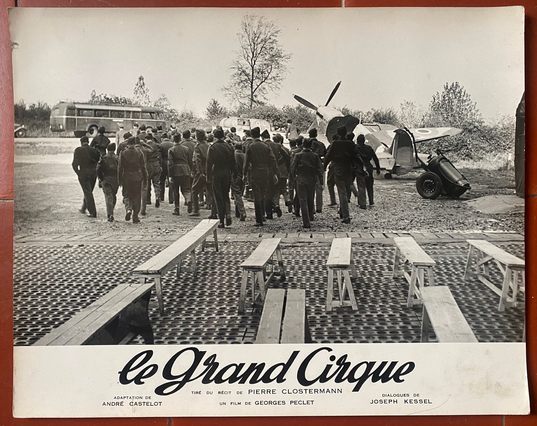 Photo originale LA GRAND CIRQUE Georges Péclet AVIATION Avion WWII Gue ...