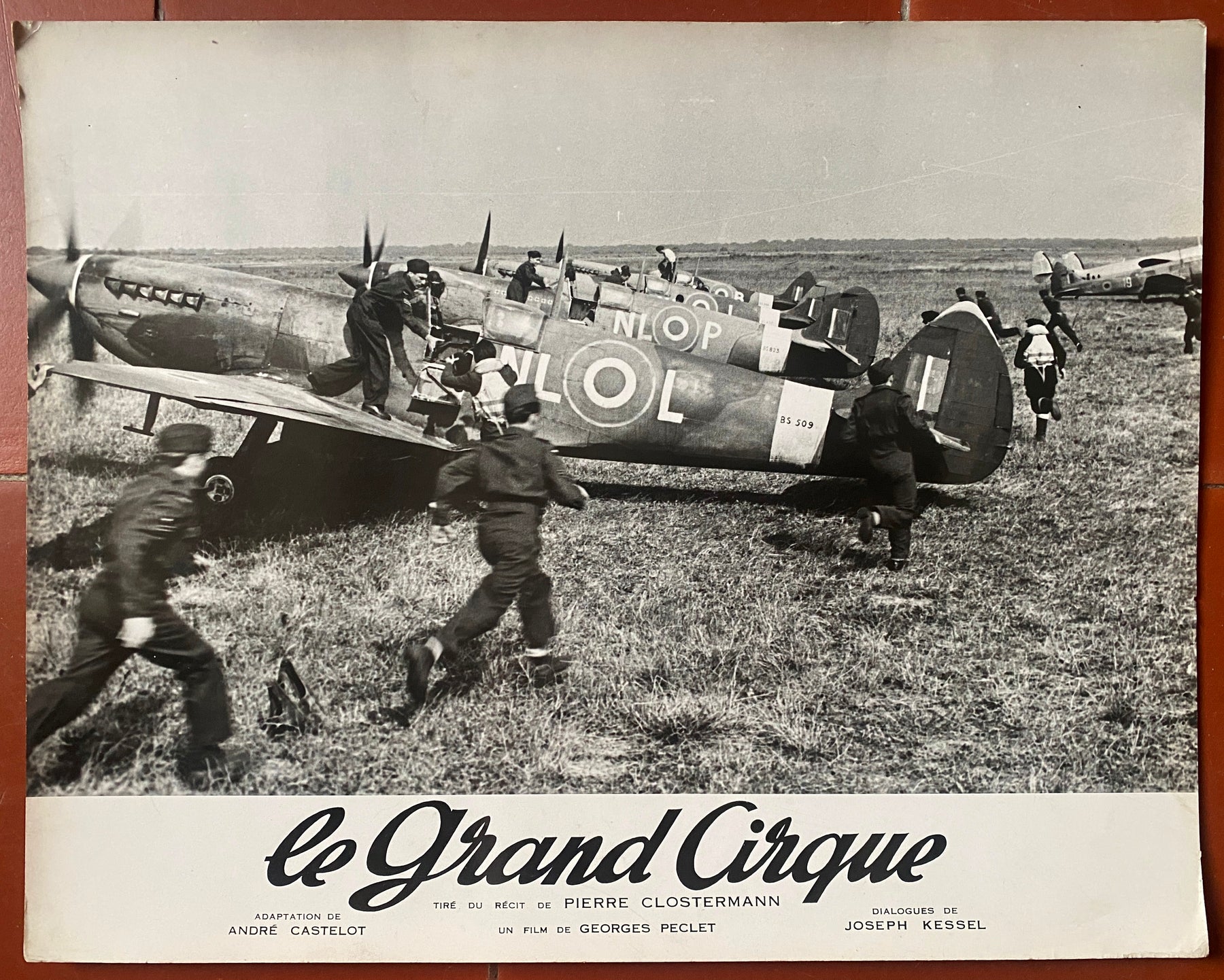 Photo originale LA GRAND CIRQUE Georges Péclet AVIATION Avion WWII Gue ...