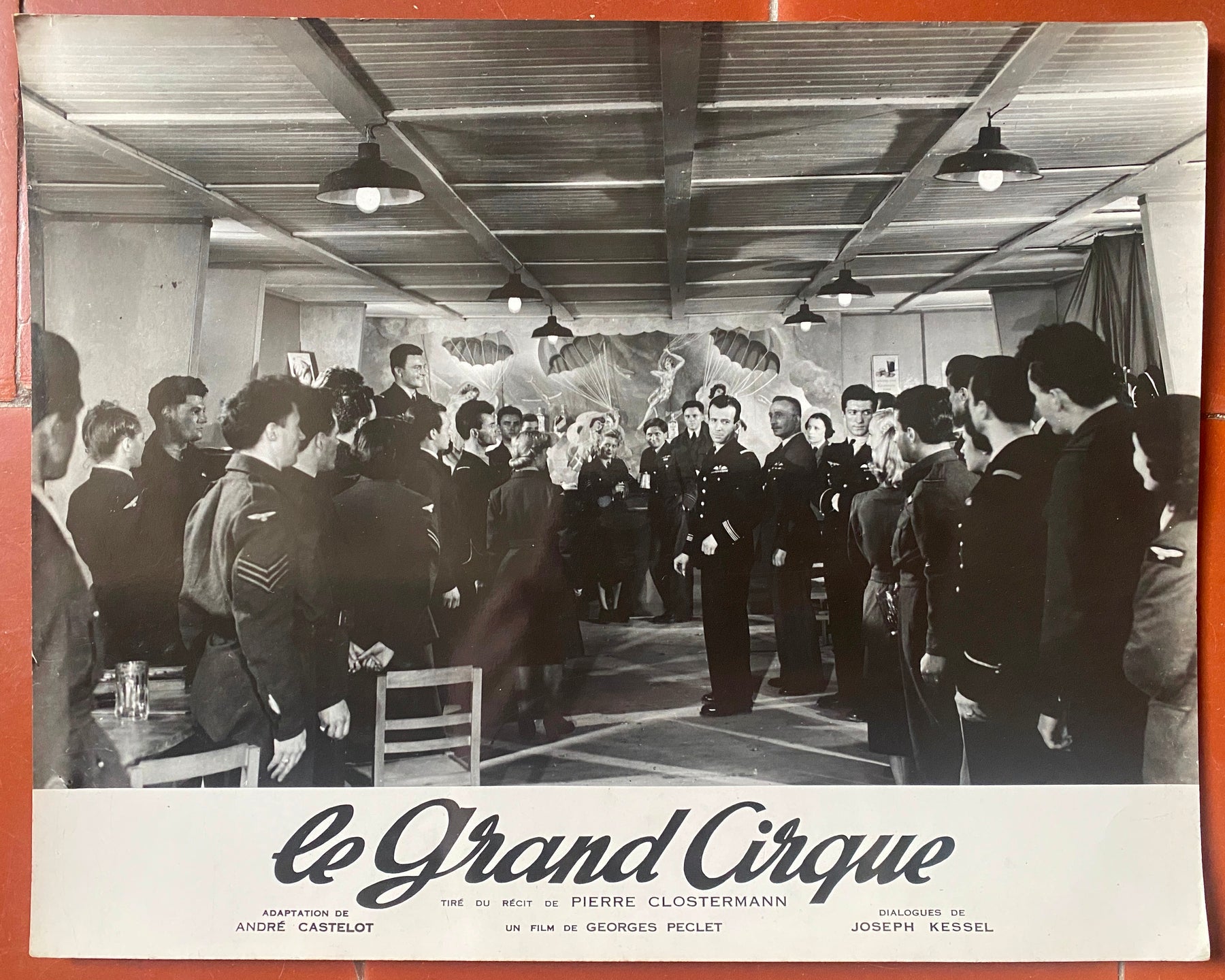 Photo originale LA GRAND CIRQUE Georges Péclet AVIATION Avion WWII Gue ...