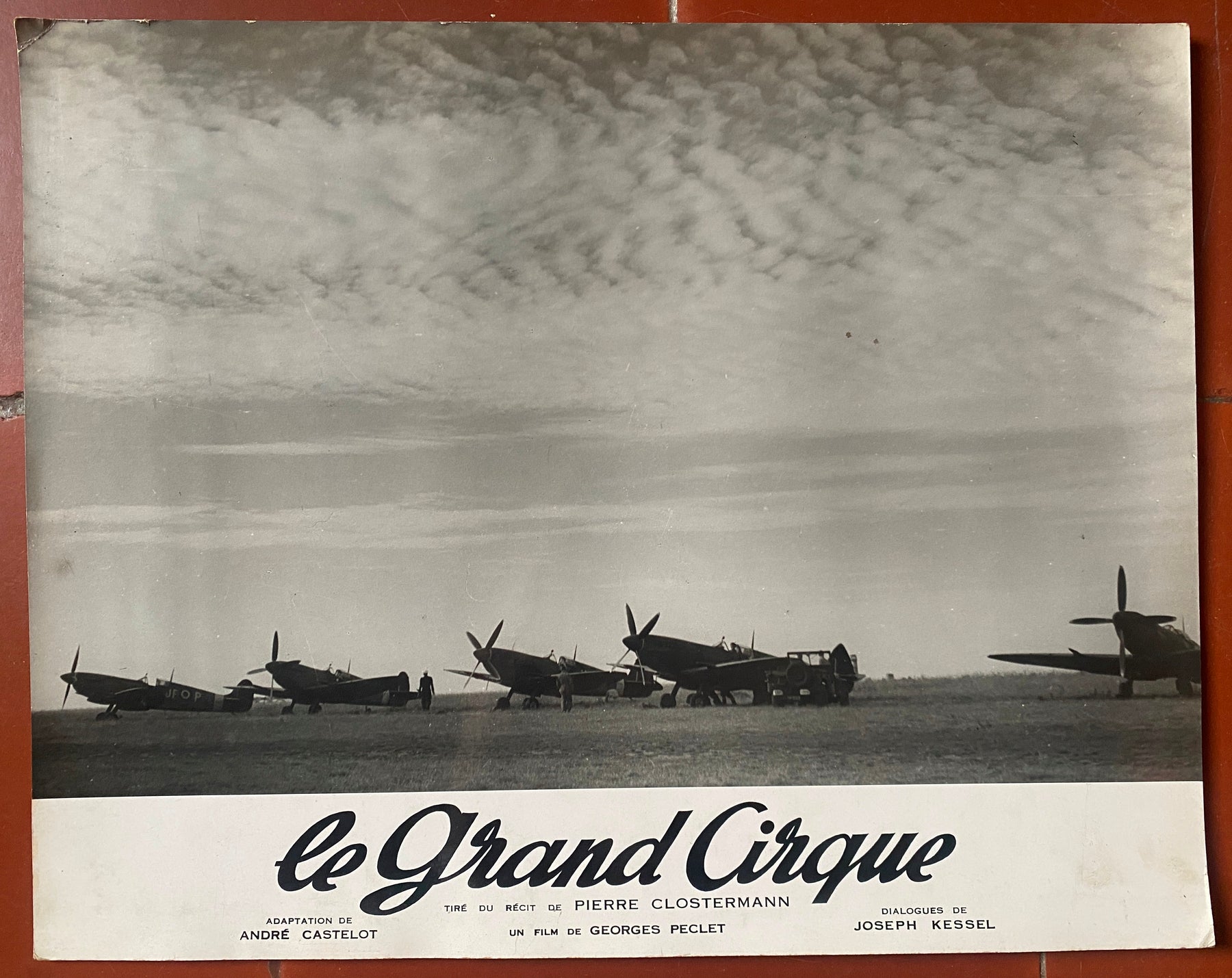 Photo originale LA GRAND CIRQUE Georges Péclet AVIATION Avion WWII Gue ...