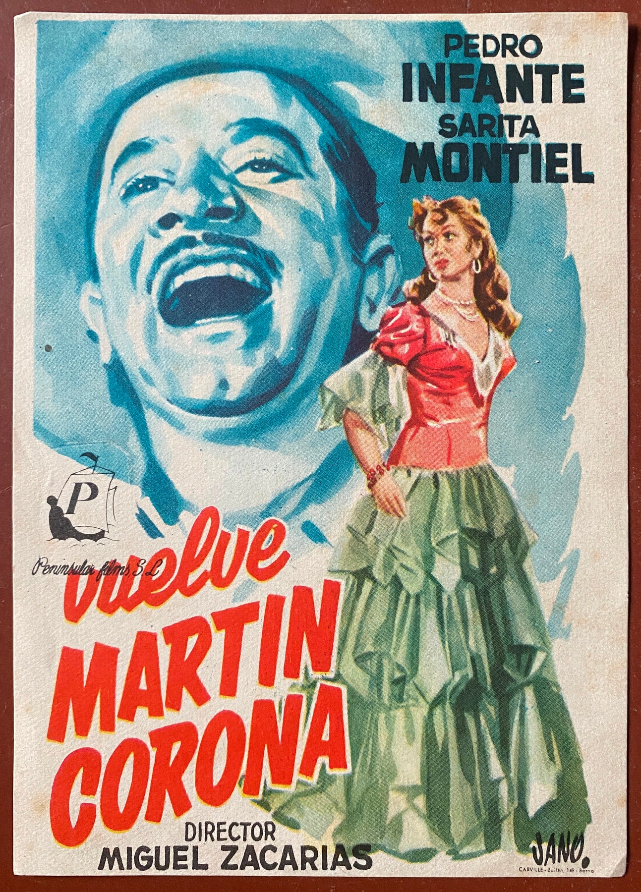 Programme Espagnol EL ENAMORADO Miguel Zacarias PEDRO INFANTE Sara Mon ...