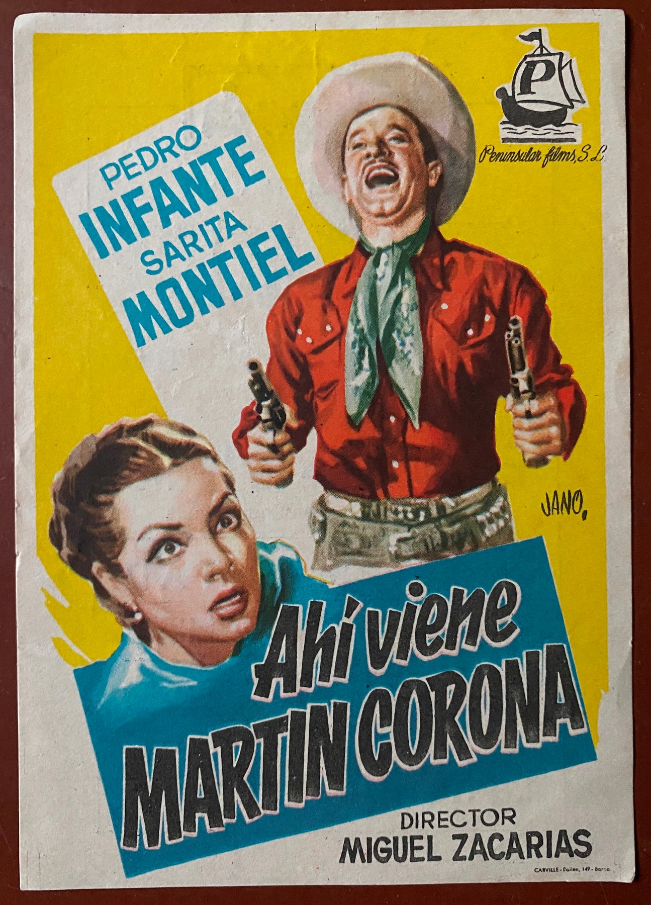 Programme Espagnol AHI VIENE MARTIN CORONA Pedro Infante SARA MONTIEL ...