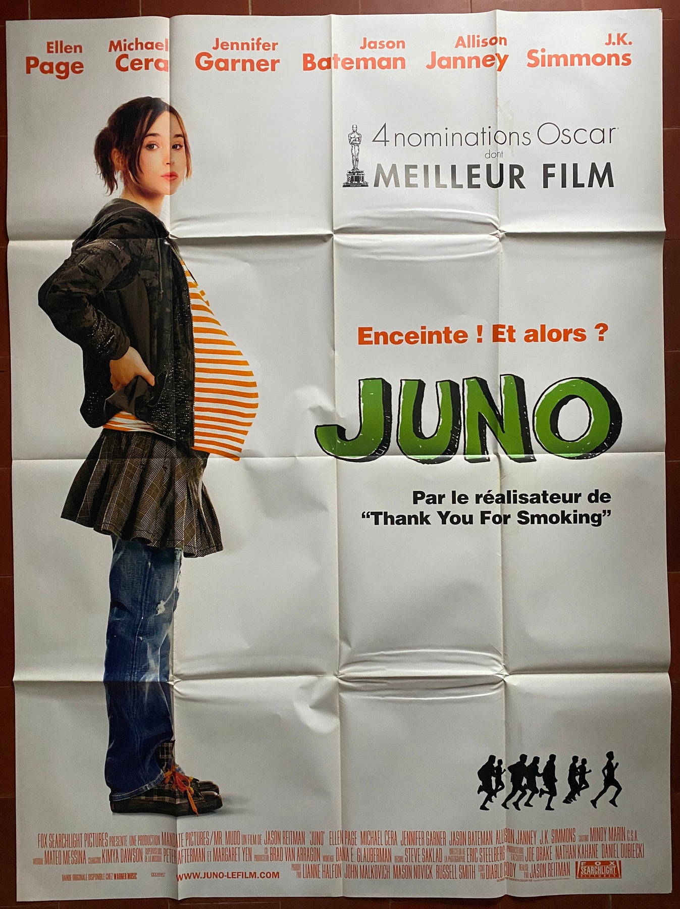Affiche JUNO Elliot Page JENNIFER GARNER Michael Cera 120x160cm – CINEAD