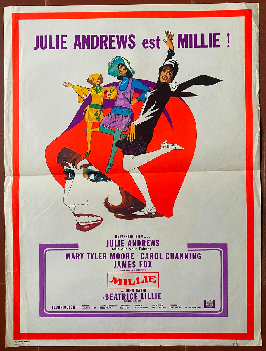 Affiche MILLIE Chapeau Charleston JULIE ANDREWS James Fox 40x60cm 1967 ...