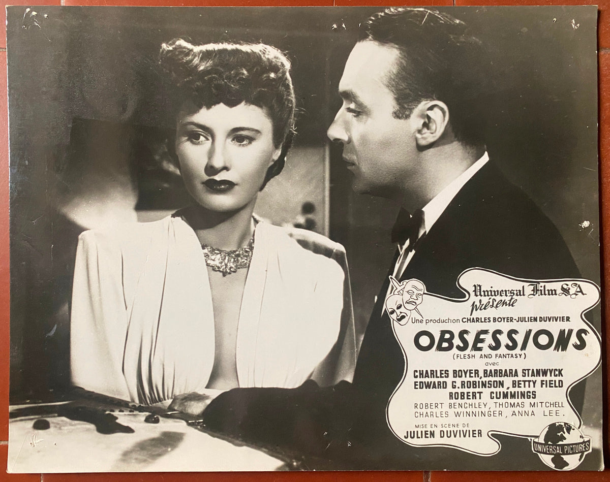 2 Photos originales OBSESSIONS Flesh and Fantasy CHARLES BOYER Barbara ...
