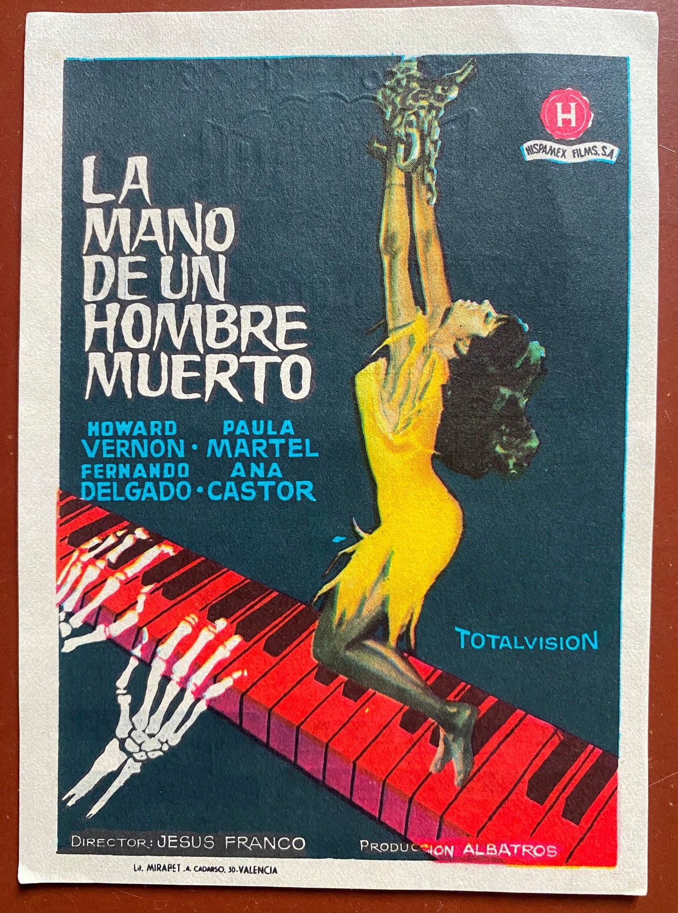 Programme Espagnol LE SADIQUE BARON VON KLAUS Jesus Franco ANA CASTOR ...