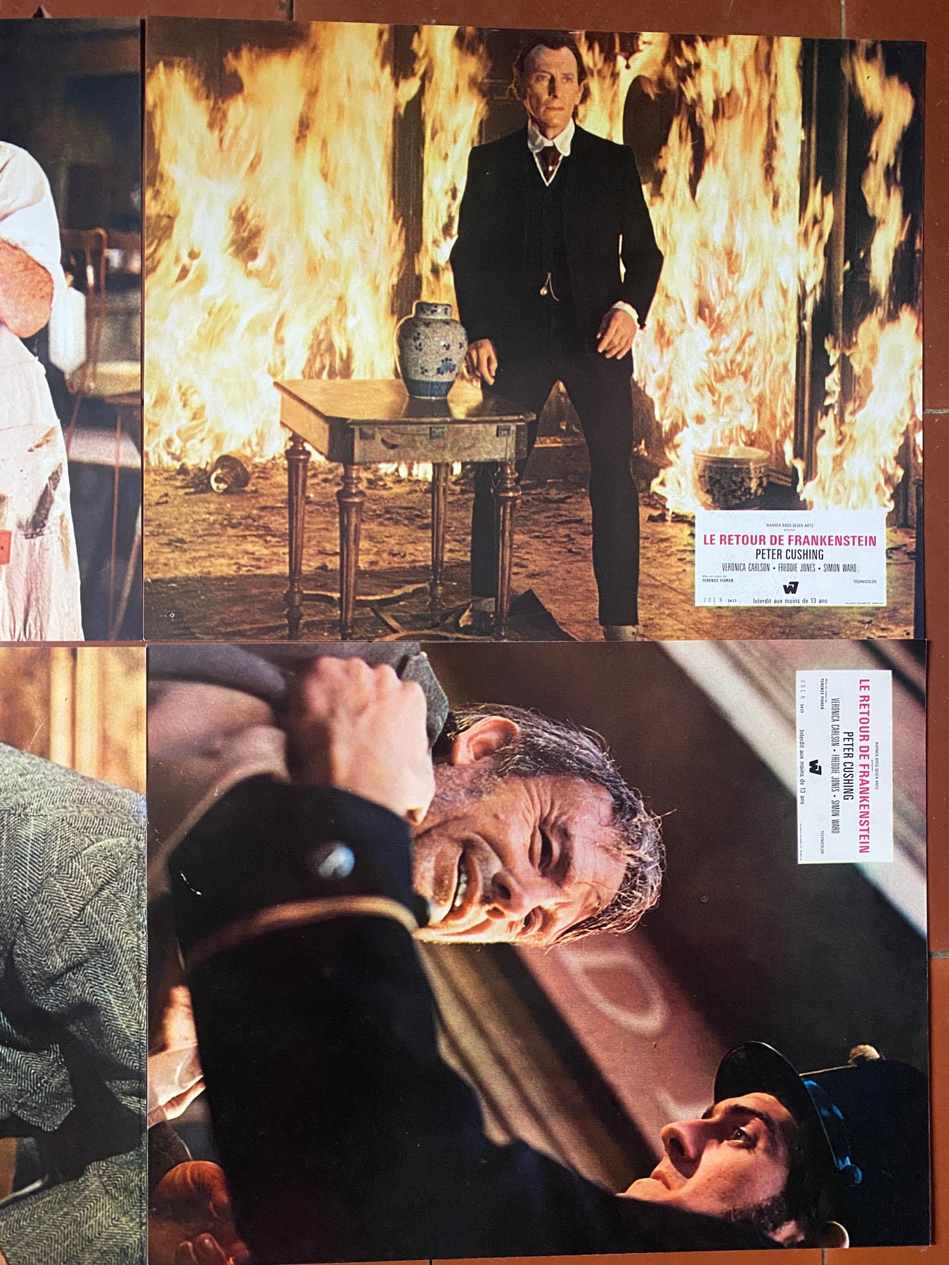 6 Photos originales LE RETOUR DE FRANKENSTEIN Terence Fisher PETER CUS ...