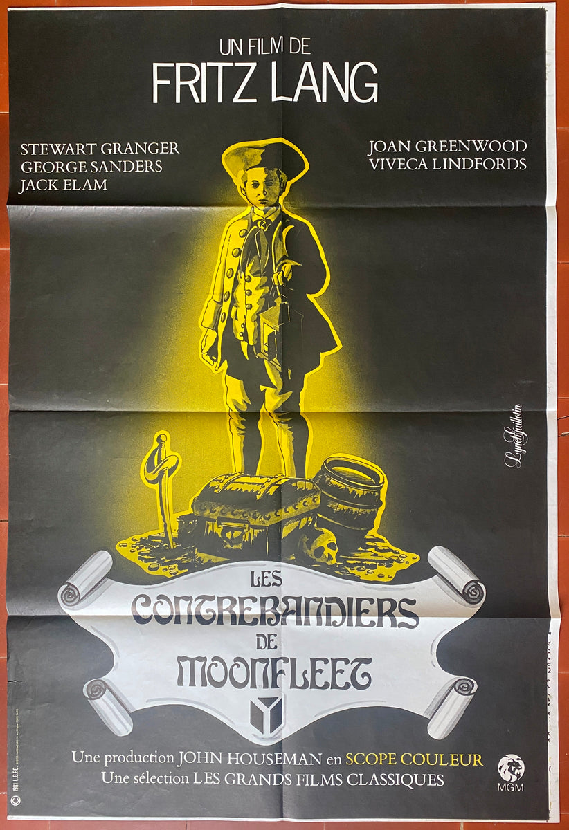 Affiche LES CONTREBANDIERS DE MOONFLEET Stewart Granger FRITZ LANG 80x ...