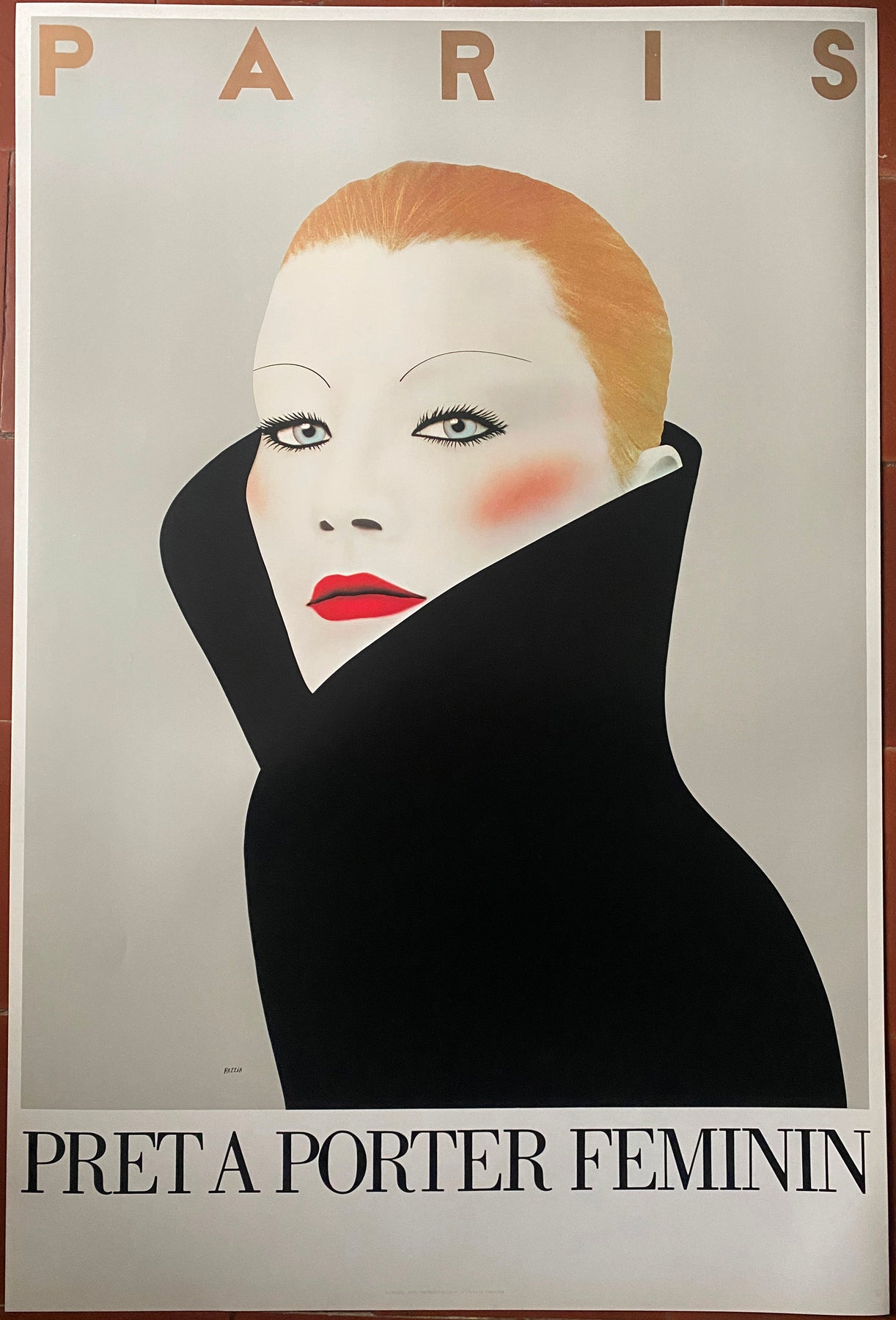 Affiche PARIS PRET A PORTER FEMININ Mode RAZZIA 60x90cm 1982 – CINEAD