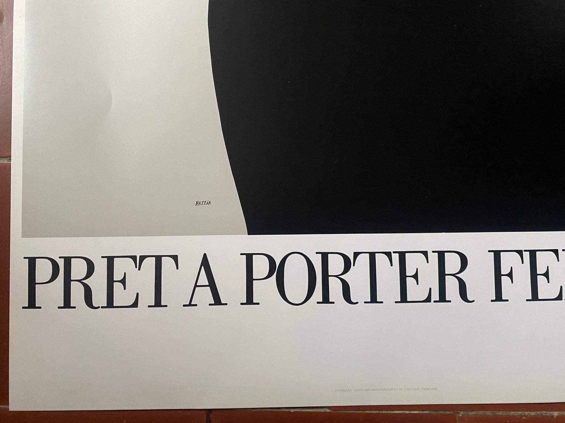 Affiche PARIS PRET A PORTER FEMININ Mode RAZZIA 60x90cm 1982 – CINEAD