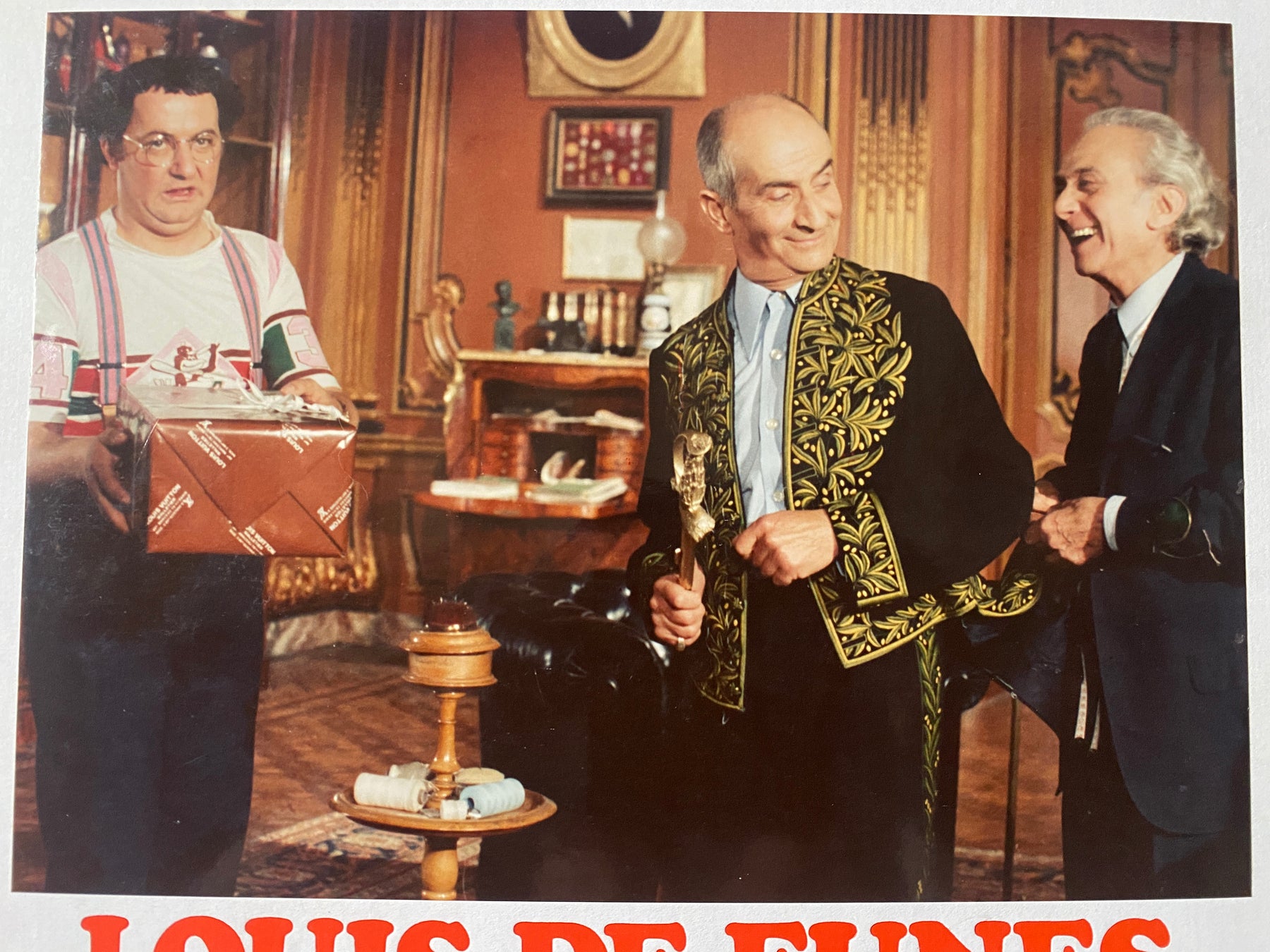 Photo originale cartonnée L'AILE OU LA CUISSE Claude Zidi LOUIS DE FUN ...