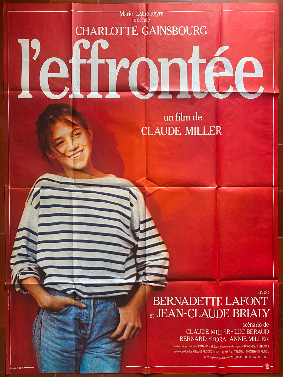 Poster THE CHEEKLESS Claude Miller CHARLOTTE GAINSBOURG 120x160cm 1985 ...