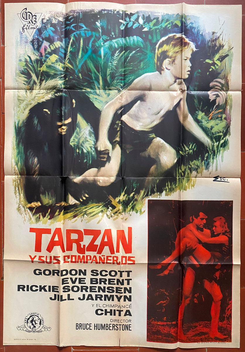 Spanish poster Tarzan's fight for life GORDON SCOTT 1958 – CINEAD