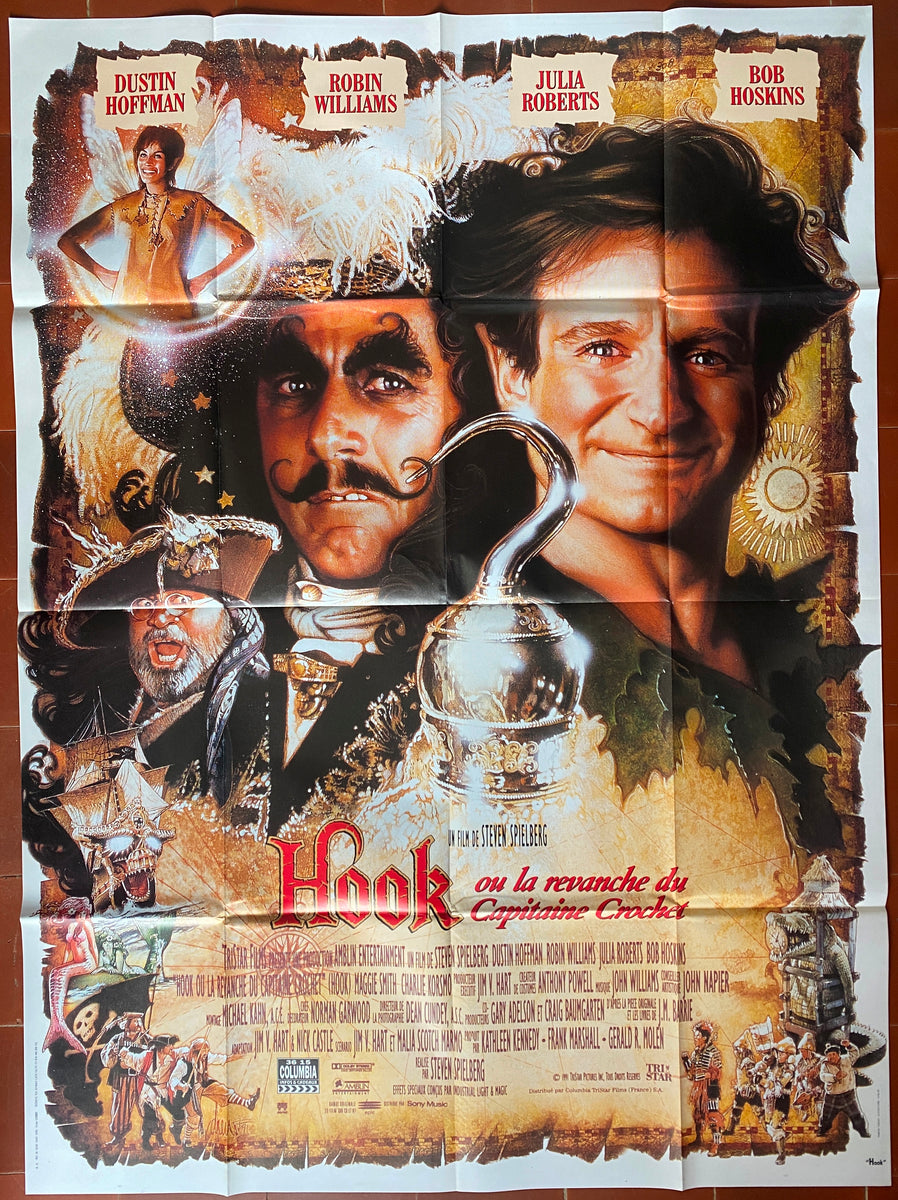 Poster HOOK OR THE REVENGE OF CAPTAIN HOOK Steven Spielberg 120x160cm ...