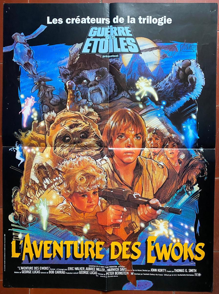 Affiche L'AVENTURE DES EWOKS Davis Warwick ERIC WALKER John Korty 60x8 ...