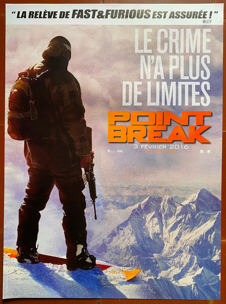 3 Affiches roulées POINT BREAK Ericson Core EDGAR RAMIREZ Luke Bracey ...