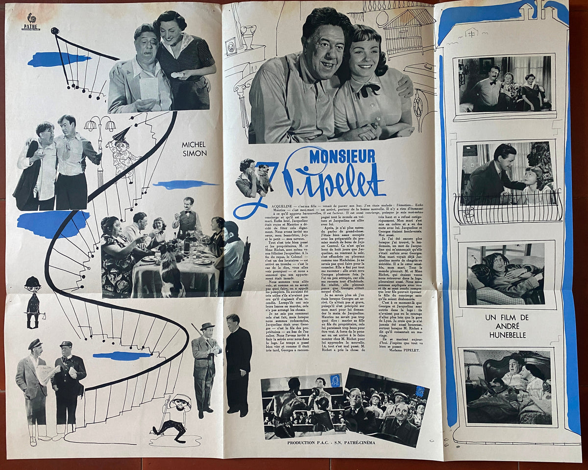 Dossier de presse L'IMPOSSIBLE MONSIEUR PIPELET Michel Simon 1955 – CINEAD