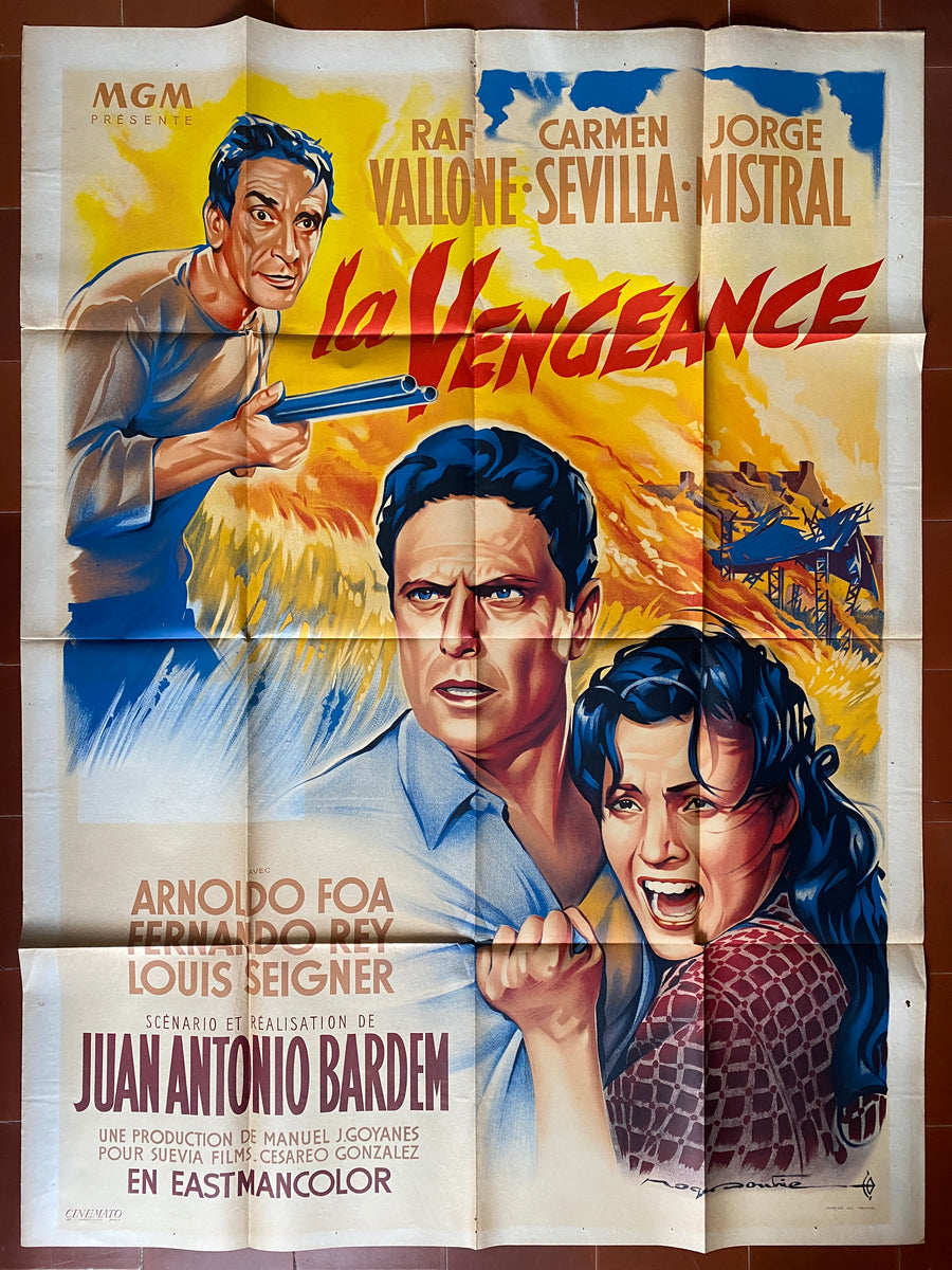 Poster THE VENGEANCE Carmen Sevilla RAF VALLONE Jorge Mistral 120x160c ...