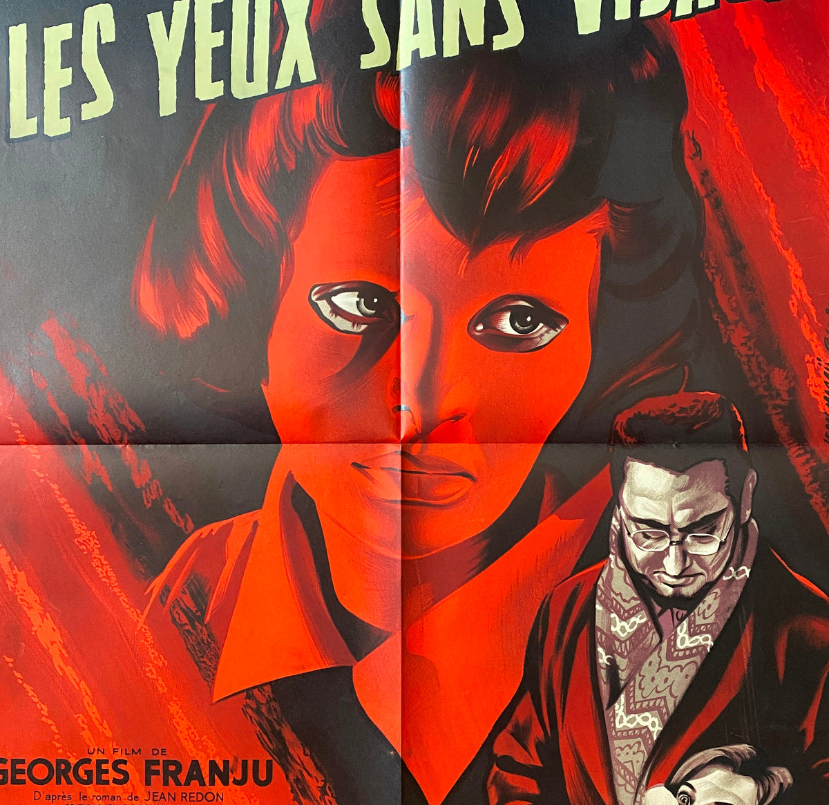 Poster EYES WITHOUT A FACE Georges Franju PIERRE BRASSEUR 60x80cm 1960 ...