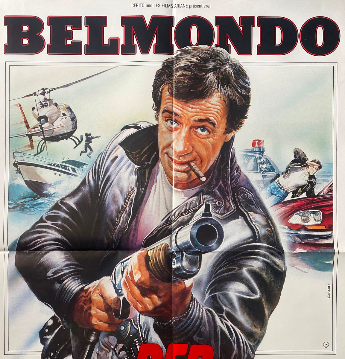 German poster THE MARGINAL Jacques Deray JEAN-PAUL BELMONDO 60x84cm 19 ...