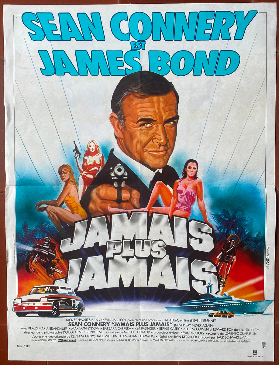 Affiche JAMAIS PLUS JAMAIS Kim Basinger SEAN CONNERY Irvin Kershner 40 ...