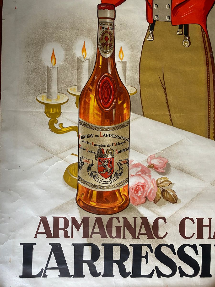 Poster ARMAGNAC CHATEAU LARRESSINGLE Henry Le Monnier 120x160cm 1938 ...