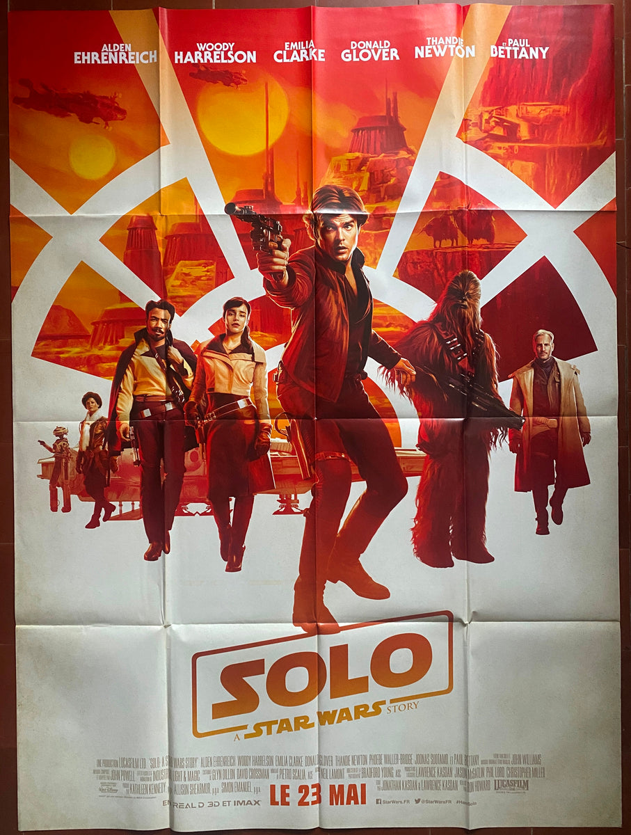 Poster SOLO: A STAR WARS STORY Ron Howard WOODY HARRELSON Emilia Clark ...