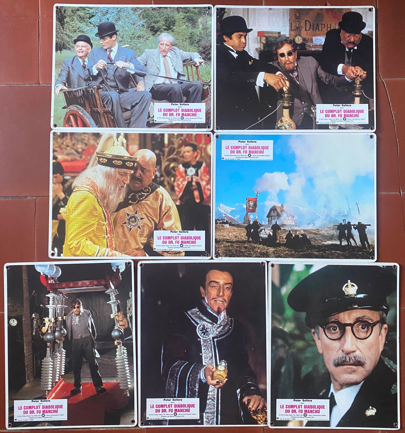 7 Original Photos THE EVIL PLOT OF DR. FU MANCHU Peter Sellers 1980 – CINEAD
