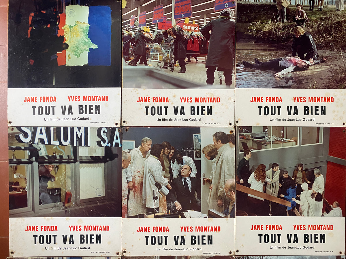 9 Photos originales TOUT VA BIEN Jean-Luc Godard JANE FONDA Yves Monta ...