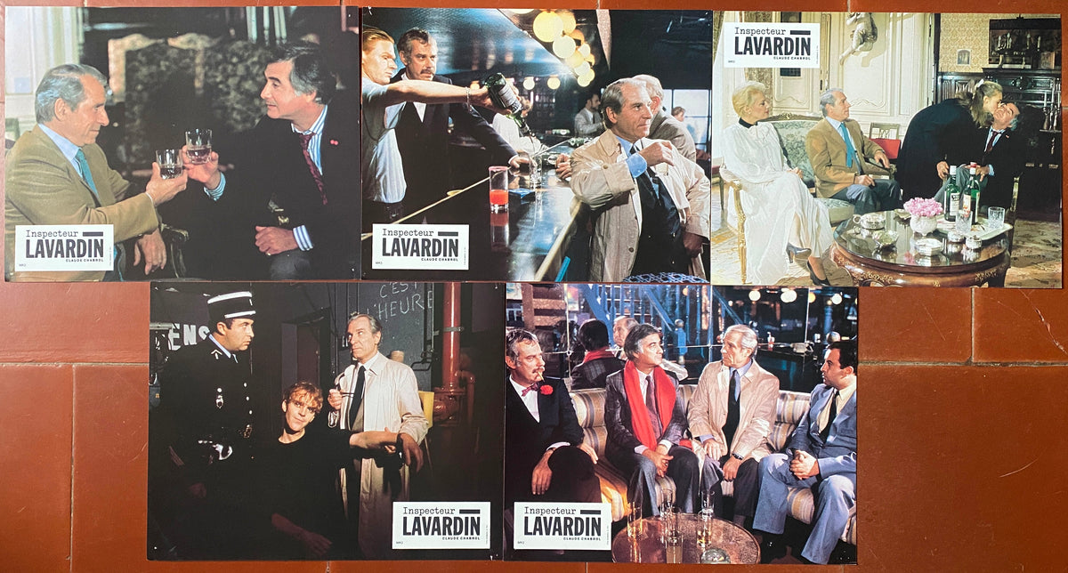 5 Original Photos INSPECTOR LAVARDIN Claude Chabrol JEAN POIRET 1986 ...