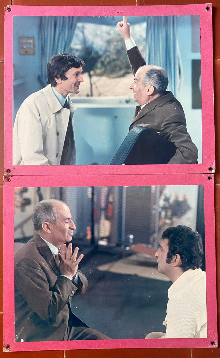 2 Original Photos OSCAR Claude Rich LOUIS DE FUNES Edouard Molinaro 19 ...