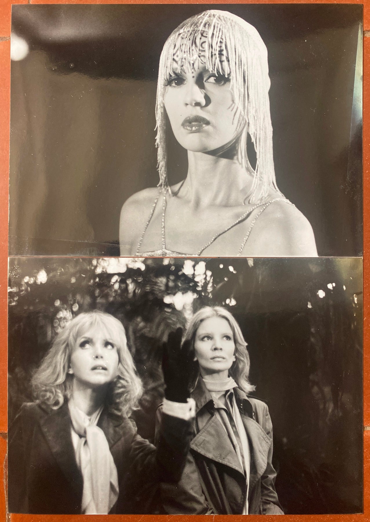 2 Photos originales DUELLE Jacques Rivette JULIETTE BERTO Bulle Ogier ...