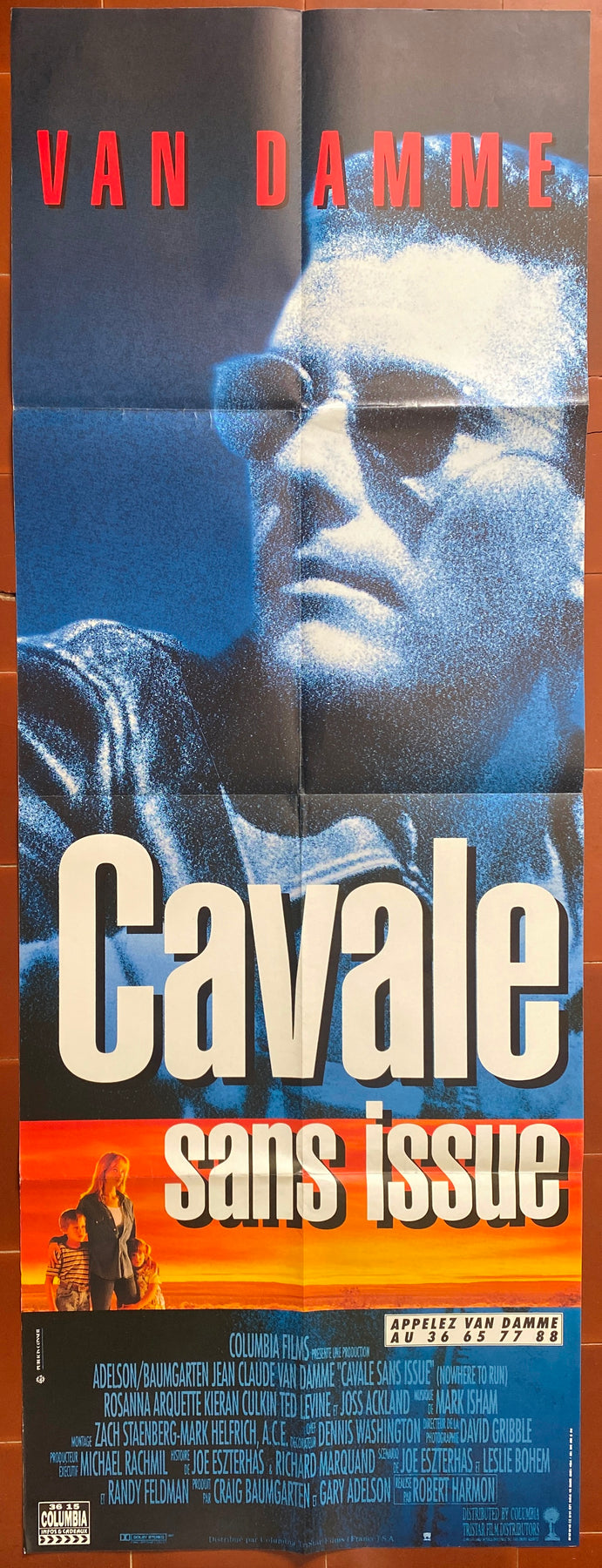 Affiche CAVALE SANS ISSUE Rosanna Arquette JEAN-CLAUDE VAN DAMME 60x16 ...