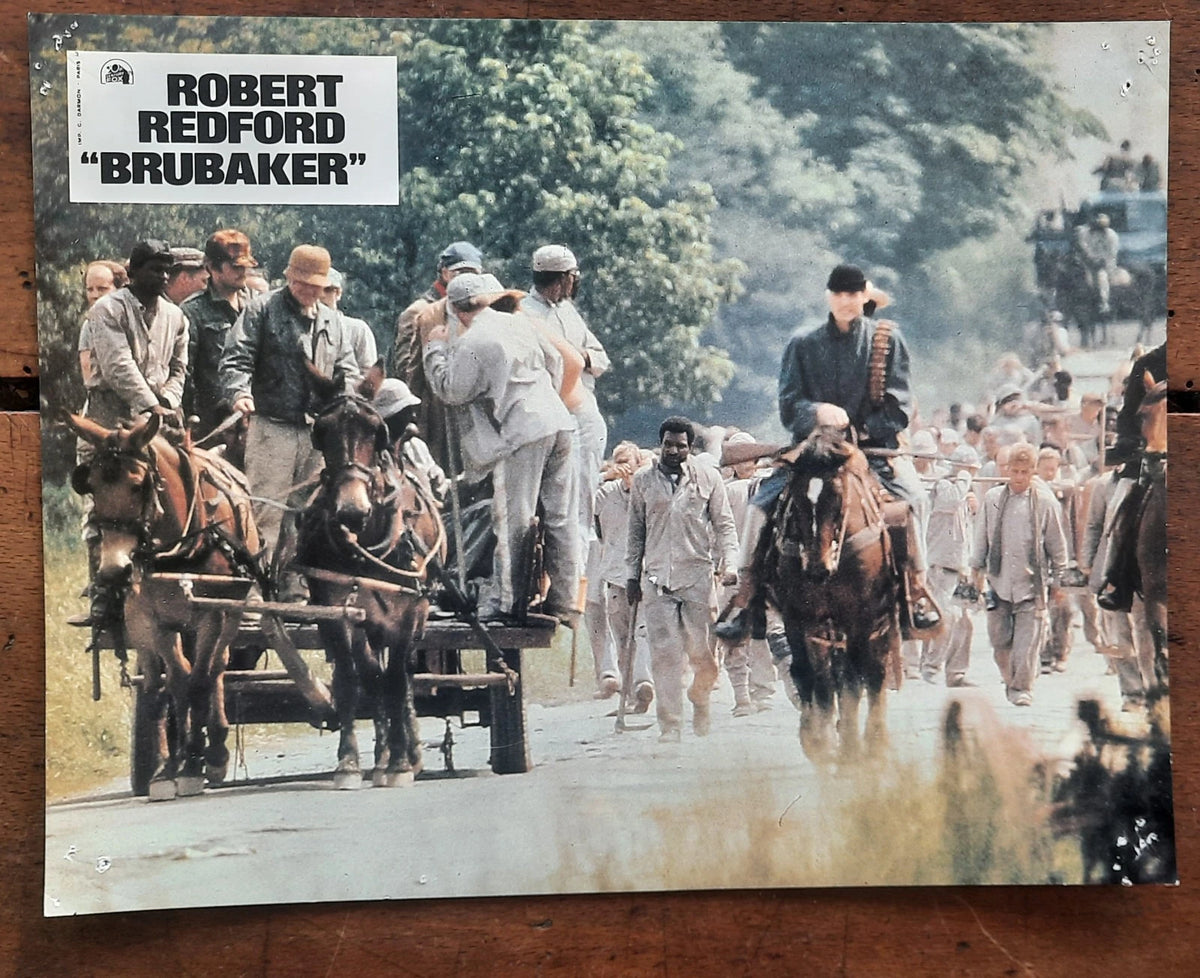 7 Photos originales BRUBAKER Robert REDFORD Morgan FREEMAN 1980 – CINEAD