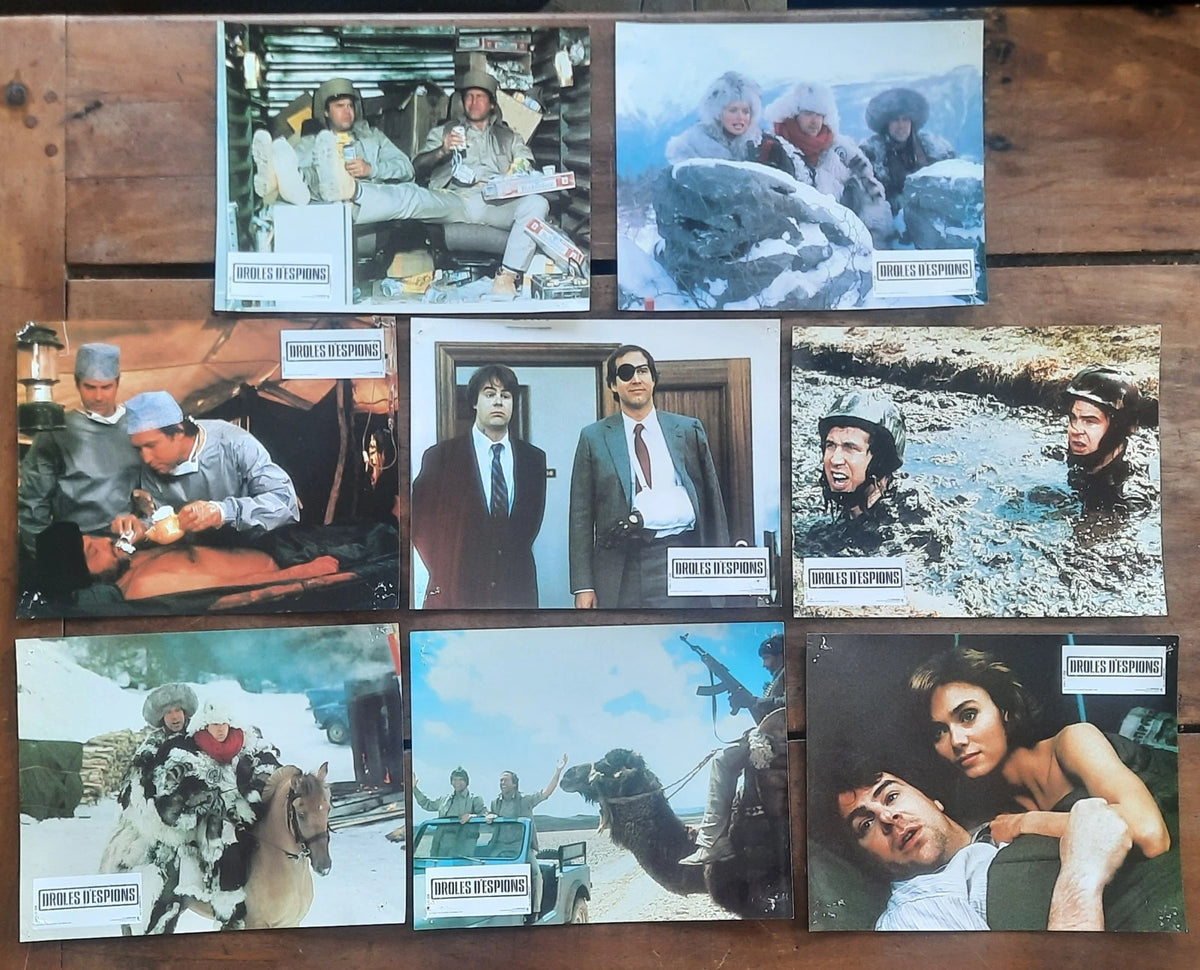 10 Original Photos FUNNY SPIES John LANDIS Dan AYKROYD Chevy CHASE 198 ...
