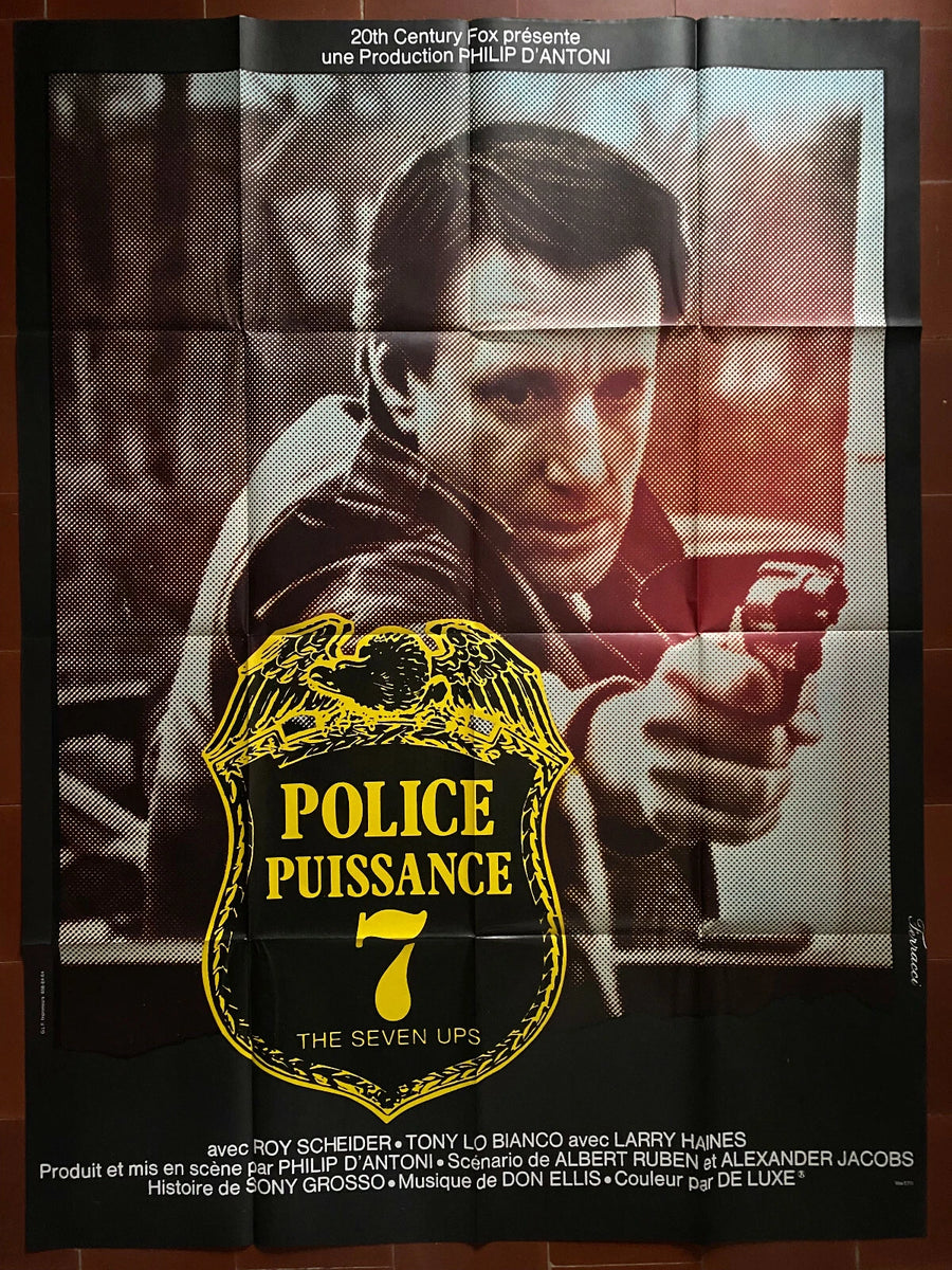 Affiche POLICE PUISSANCE 7 Philip D'ANTONI Roy SCHEIDER Tony LO BLANCO ...