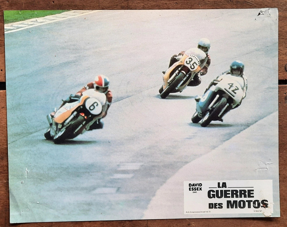 8 Original Photos THE WAR OF THE MOTORCYCLES David WICKES David ESSEX ...