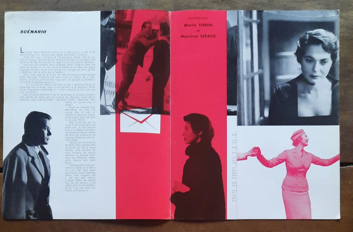 Dossier de presse SERMENTS D'AMOUR Claudio GORA Marta TOREN Massimo SE ...