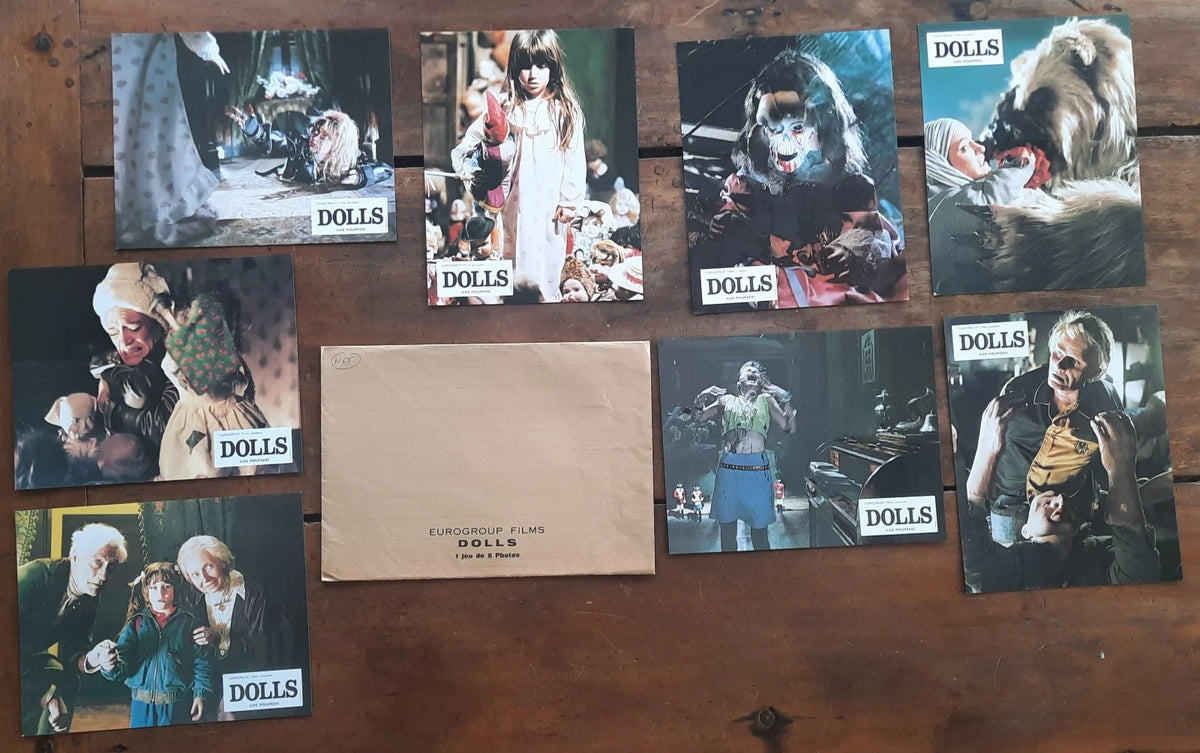 8 Photos originales DOLLS les poupées Horreur Stuart GORDON jeu comple ...